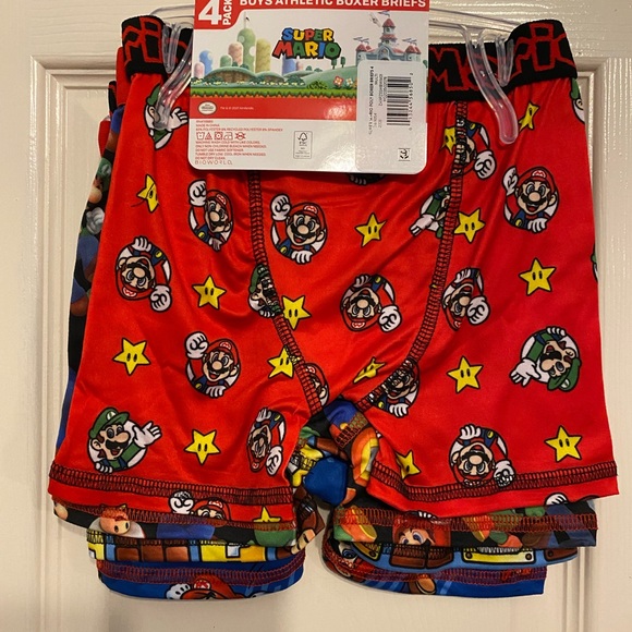 Bottoms | Super Mario Boys Boxer Briefs Size 4 | Poshmark